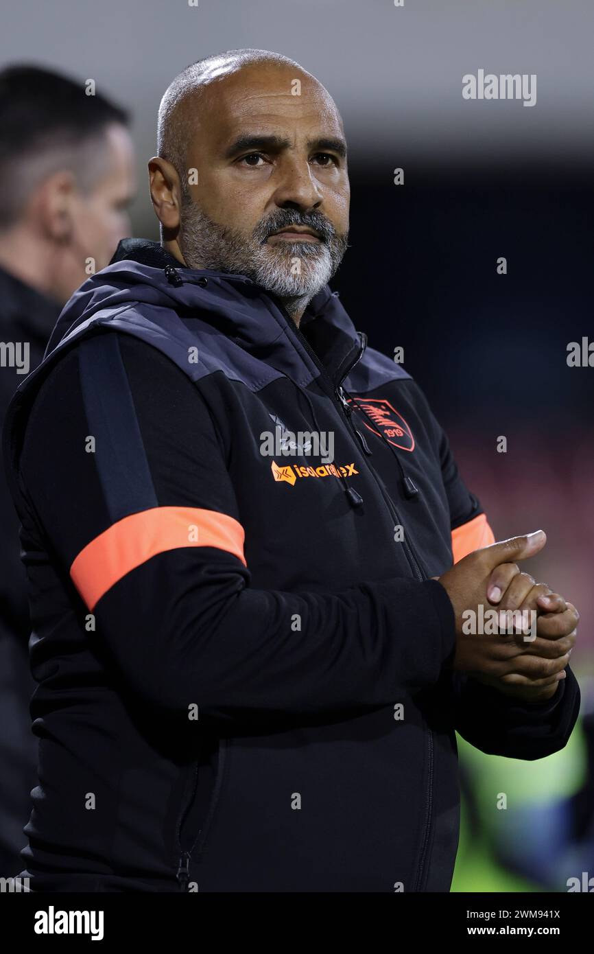 Salernitana's Italian coach Fabio Liverani during the Serie A football ...