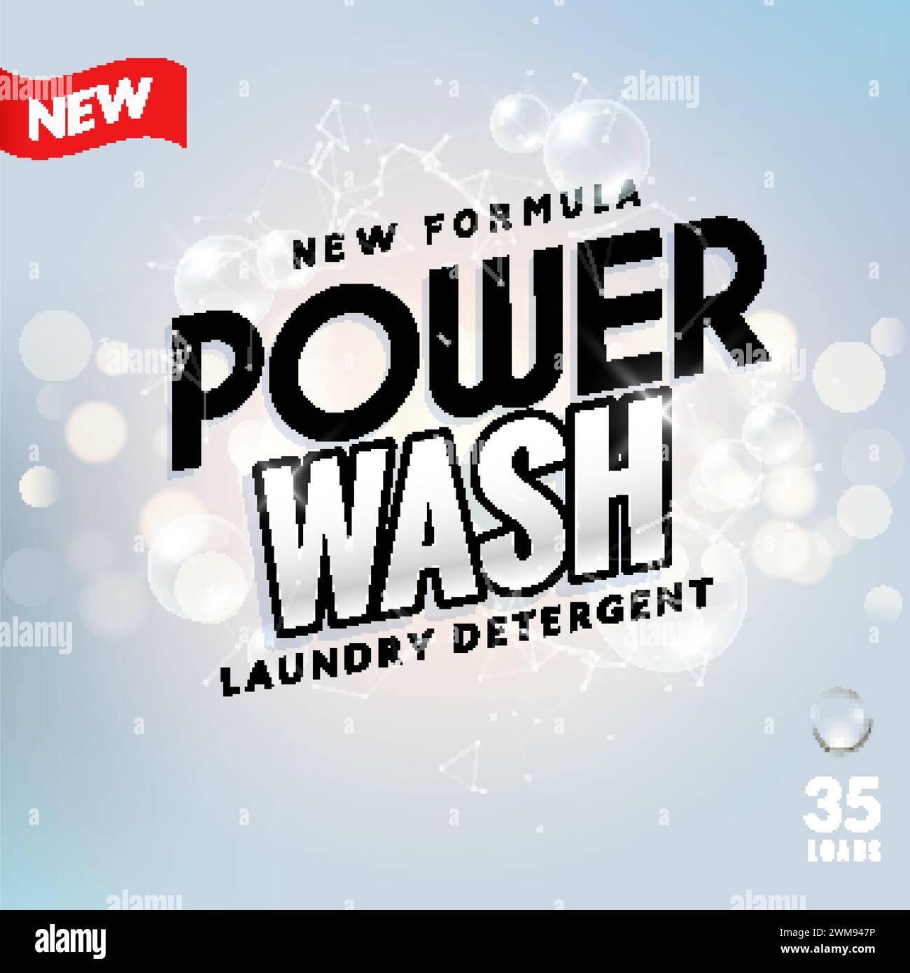 Laundry detergent background design. Clean power powder soap laundry ...