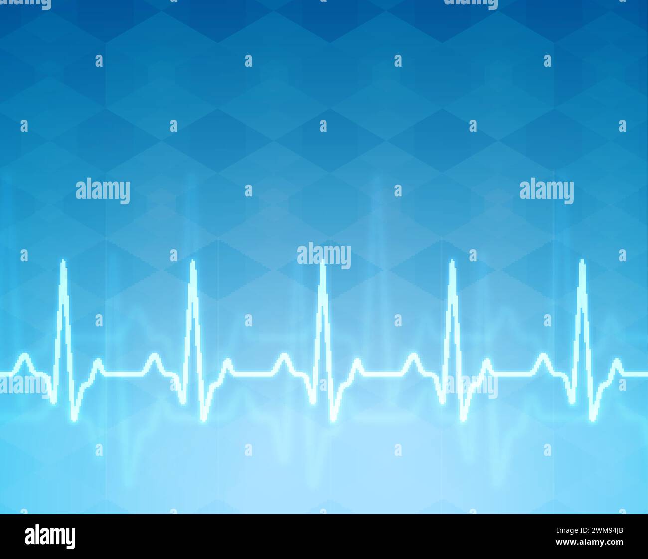 ECG heartbeat monitor, cardiogram heart pulse line wave ...