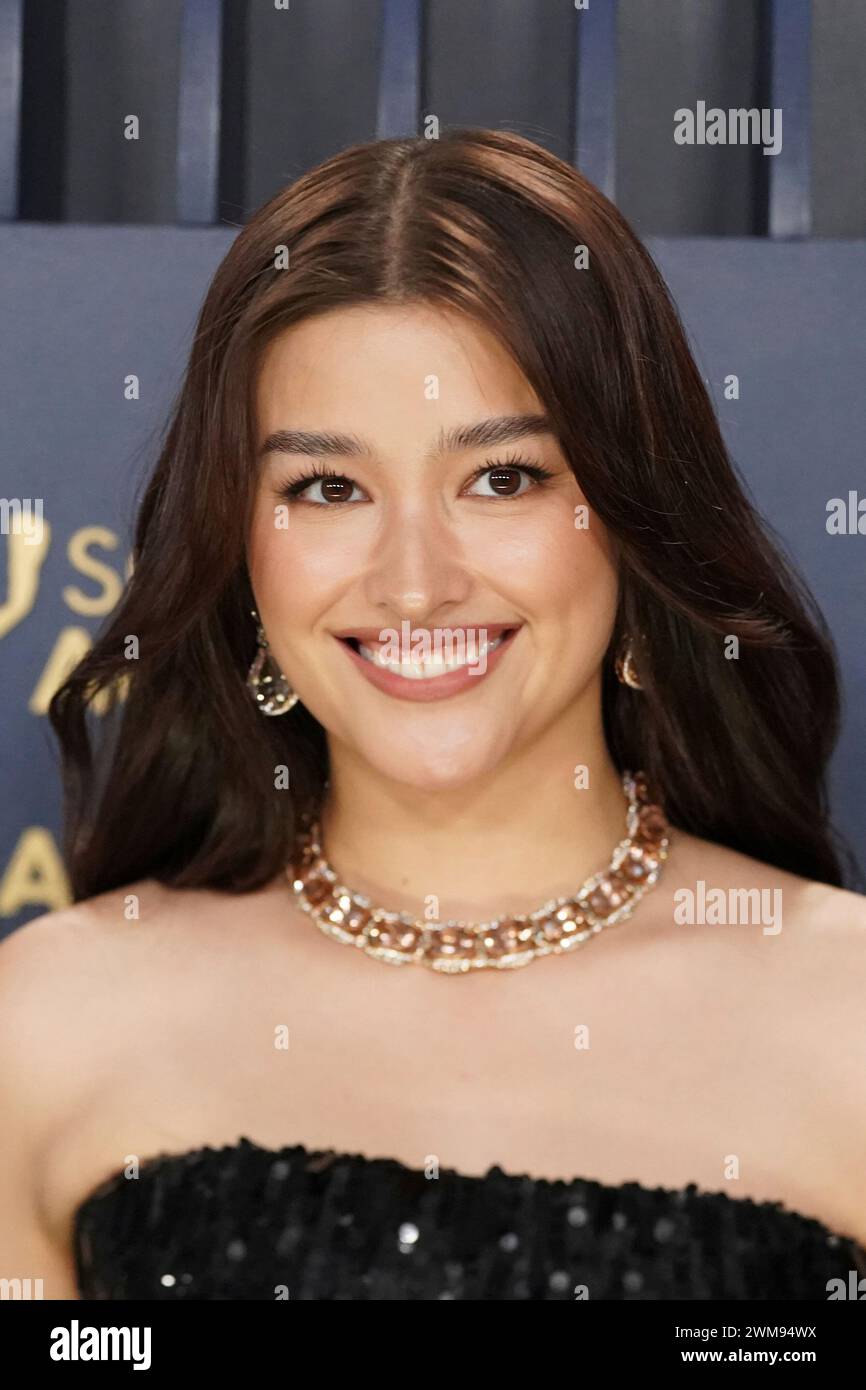 Liza Soberano arrives at the 30th annual Screen Actors Guild Awards on Saturday, Feb. 24, 2024 ...