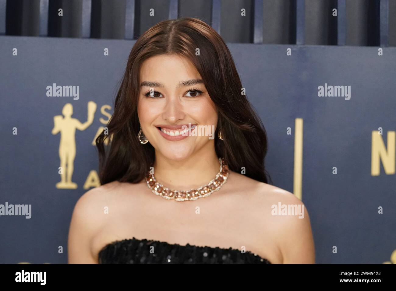 Liza Soberano arrives at the 30th annual Screen Actors Guild Awards on Saturday, Feb. 24, 2024 ...
