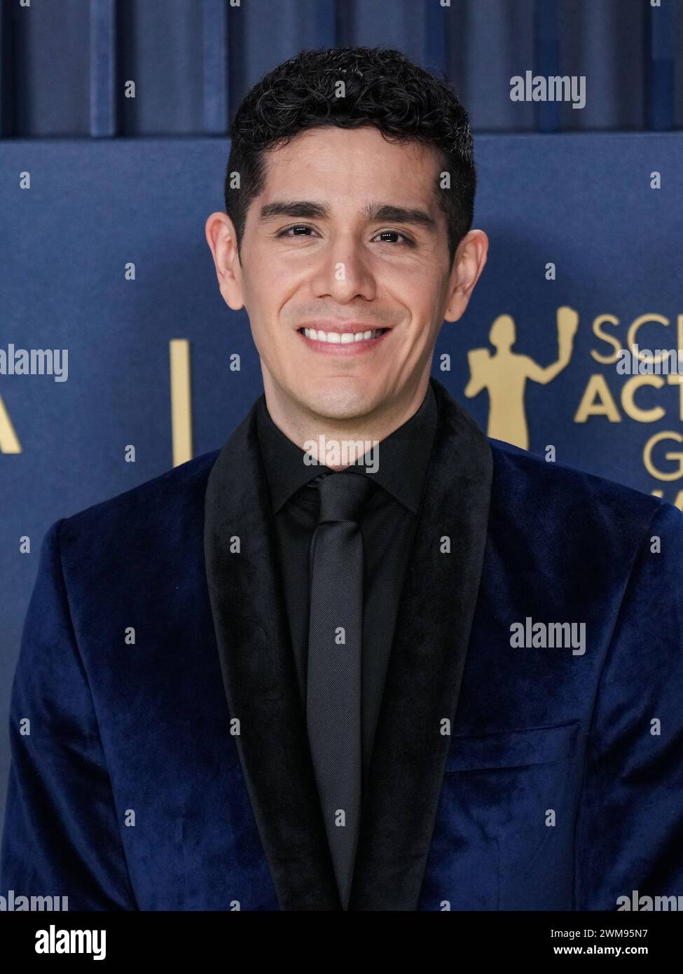 Los Angeles, USA. 24th Feb, 2024. Patrick Gomez walking on the red carpet at the Screen Actors ...