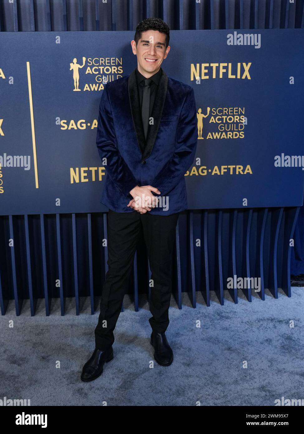Los Angeles, USA. 24th Feb, 2024. Patrick Gomez walking on the red ...
