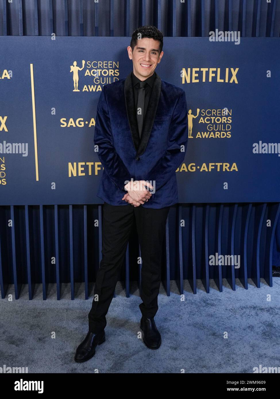 Los Angeles, USA. 24th Feb, 2024. Patrick Gomez walking on the red ...