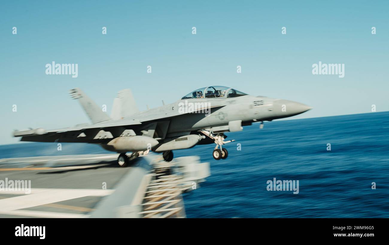 An E/A-18G Growler, attached to Electronic Attack Sqaudron (VAQ) 140 ...