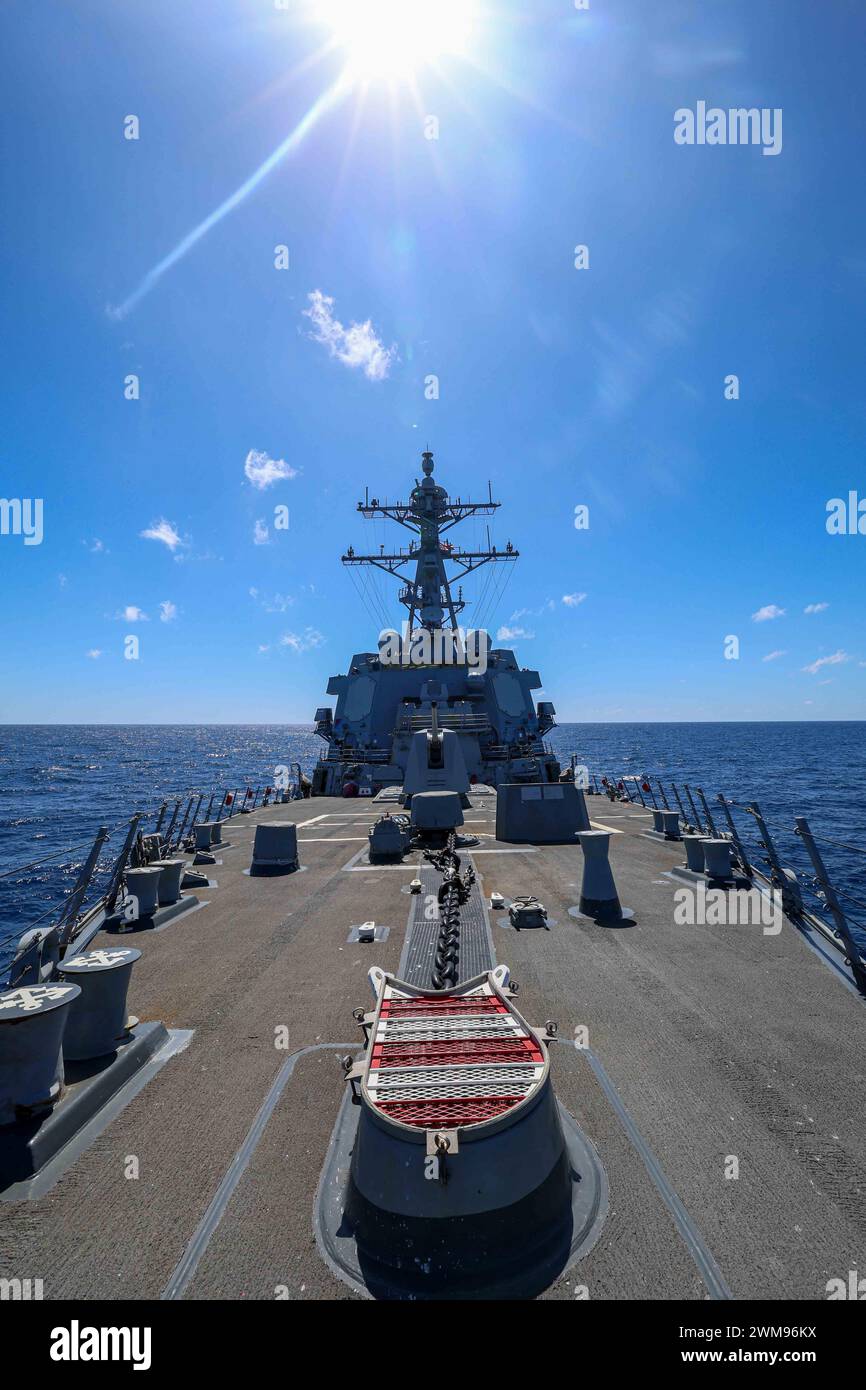 SOUTH CHINA SEA (Feb. 20, 2024) The Arleigh Burke-class guided-missile ...