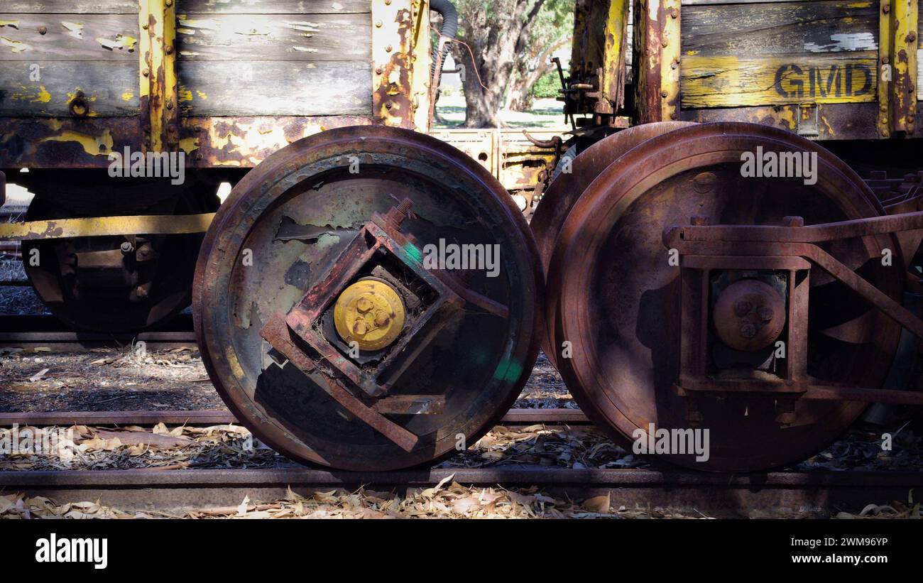 Train wheels and axels Stock Photo - Alamy