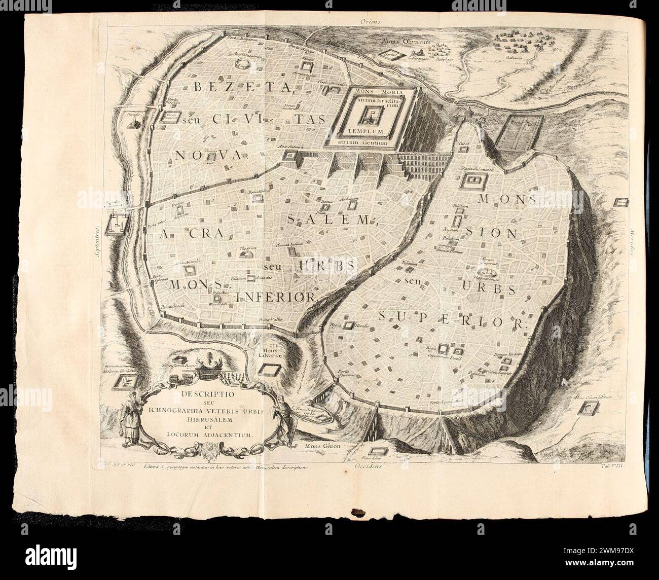 Bernard Lamy, Descriptio seu ichnographia veteris urbis Hierusalem et ...