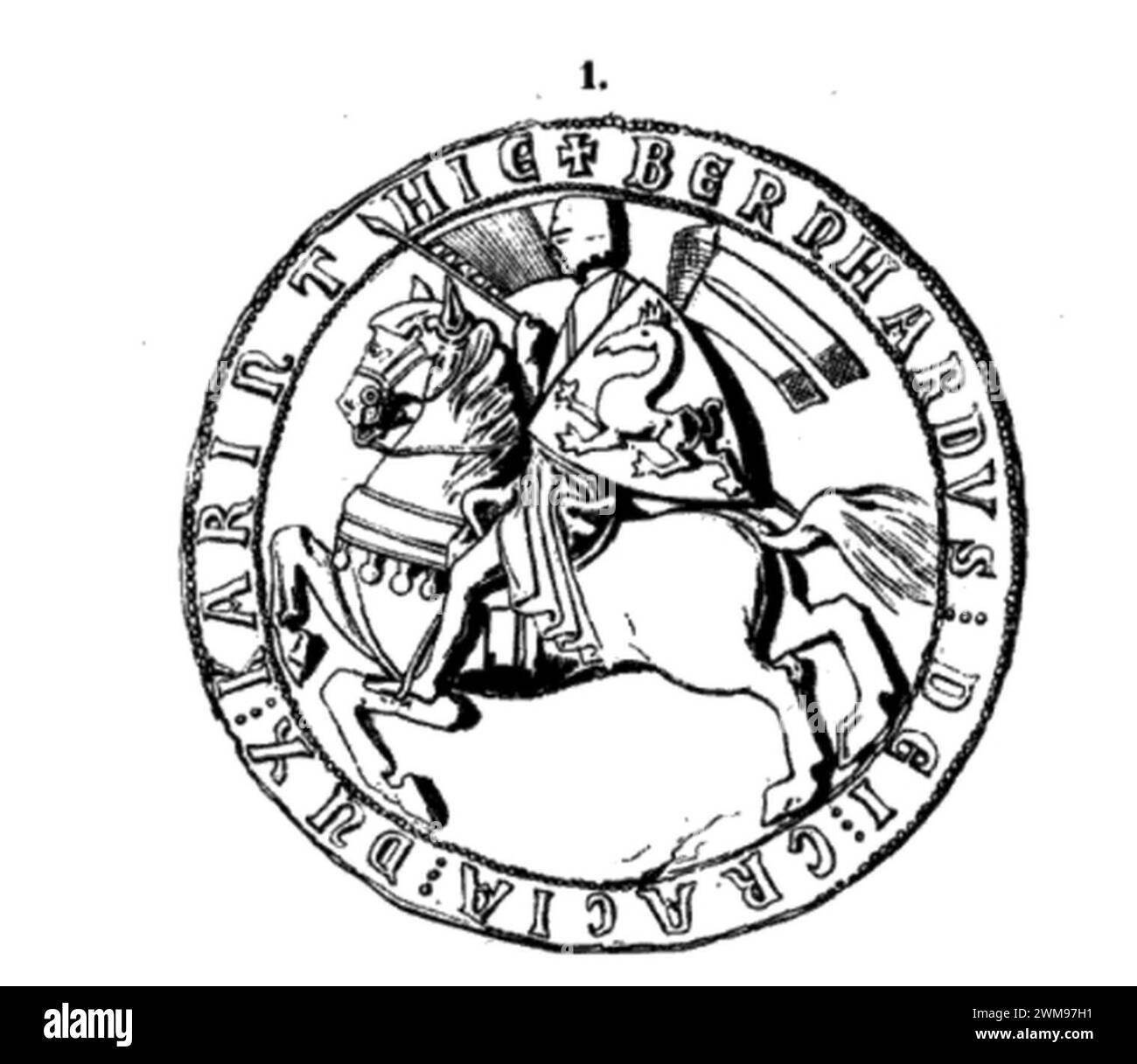 Bernard of Sponheim 1251 Stock Photo - Alamy