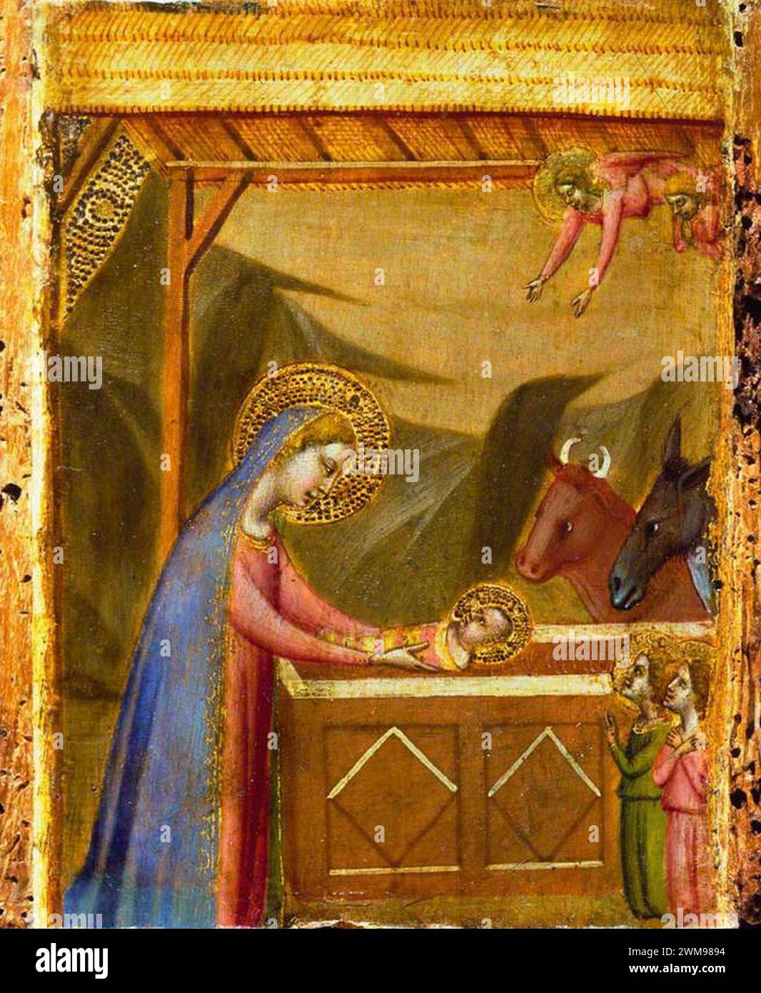 Bernardo Daddi (c.1280-1348) - The Nativity Stock Photo - Alamy