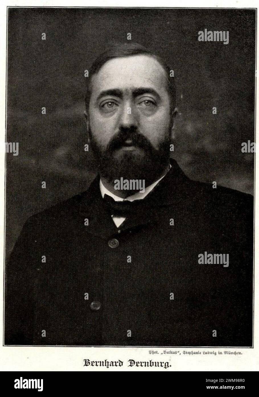 Bernhard Dernburg - Atelier Veritas Stephanie Ludwig, 1907 Stock Photo ...