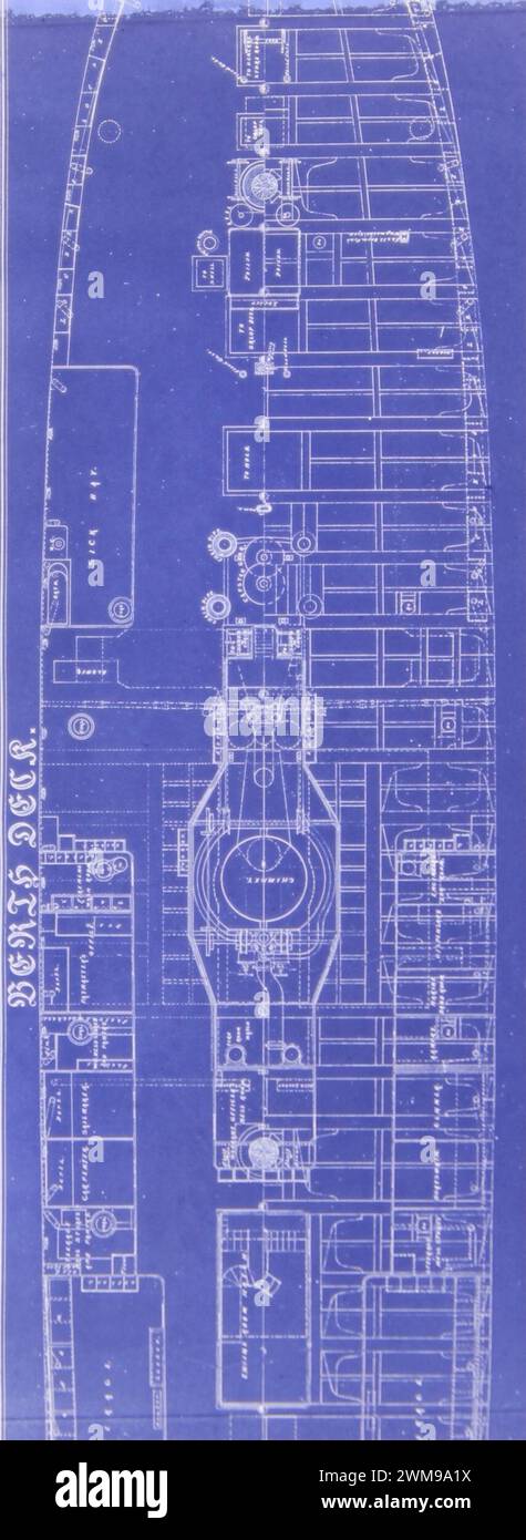 Berth Deck Plan Stock Photo - Alamy
