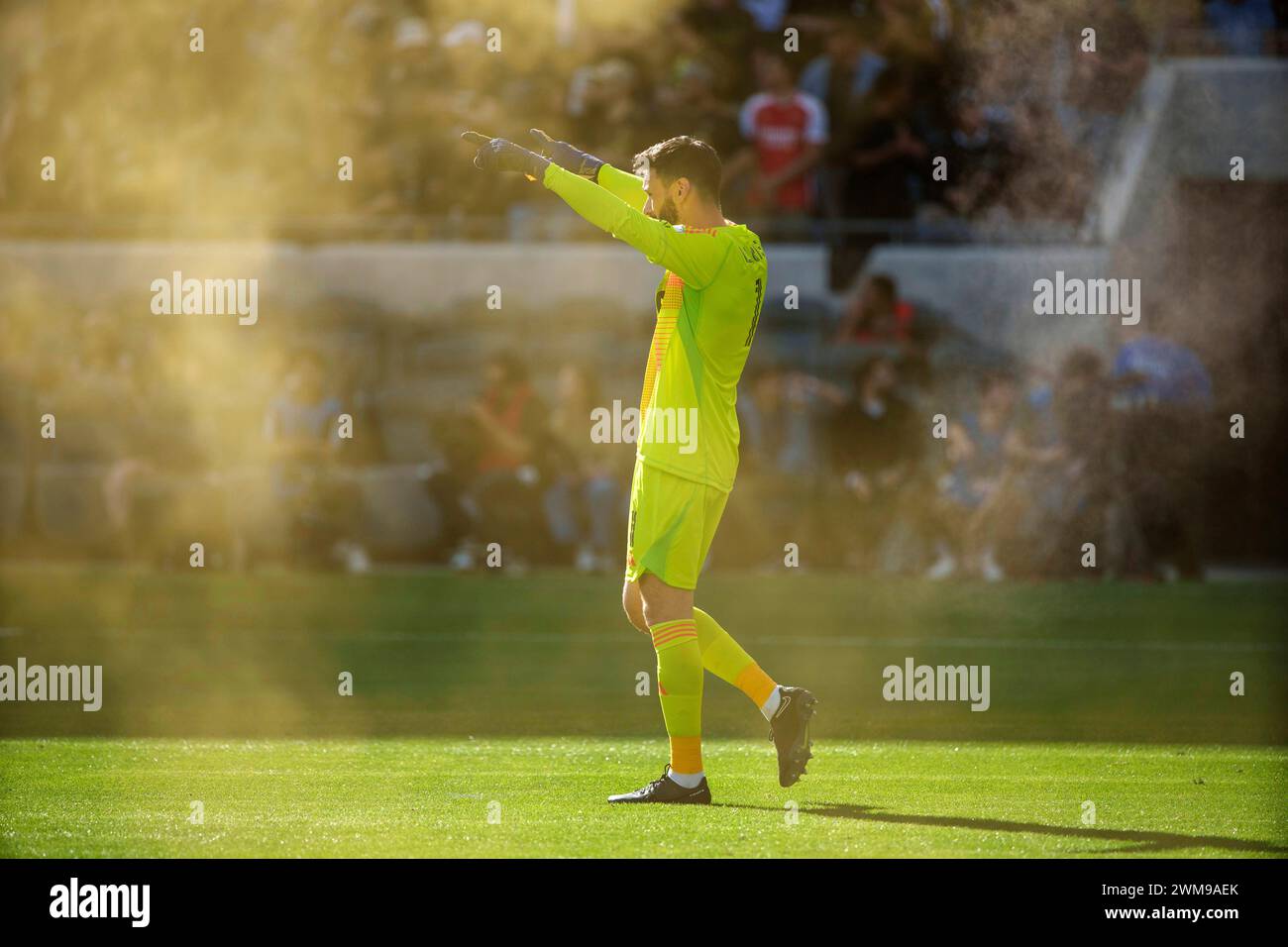 Los Angeles FC goalkeeper Hugo Lloris celebrates during the second half ...