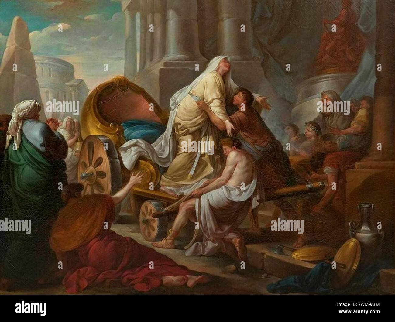 Berthélemy Cléobis et Biton Stock Photo - Alamy