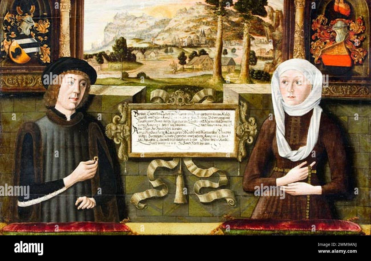 Berthold Tucher IV and his wife Anna Mendel Stock Photo - Alamy