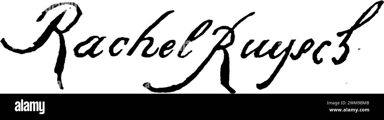 Beschrijving der schilderijen op 's (1858) p 121 signature Rachel ...