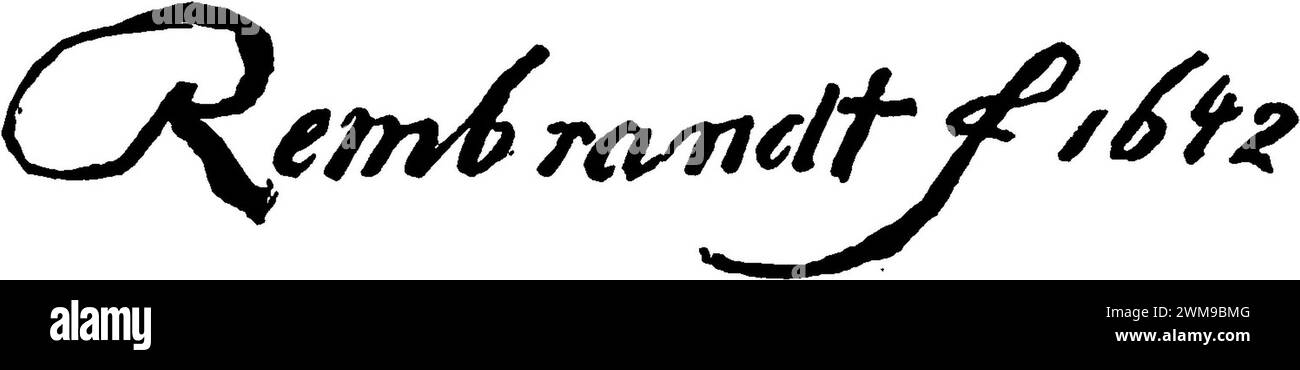 Beschrijving der schilderijen op 's (1858) p 125 signature Rembrandt ...