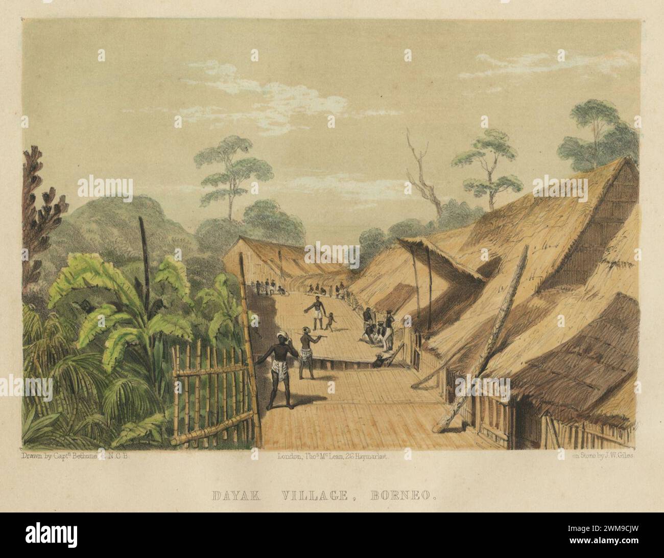 Bethune Bidayuh village Stock Photo - Alamy