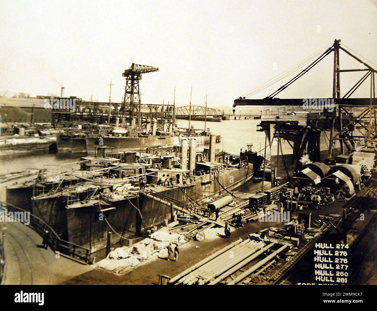 Bethlehem Shipbuilding Corporation, Fore River Shipyard, Quincy ...