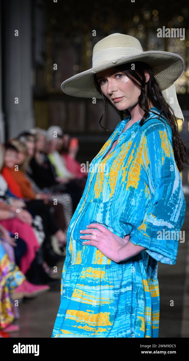 London, UK, 16th February 2024, Goose Island Fashion Show is a dazzling ...