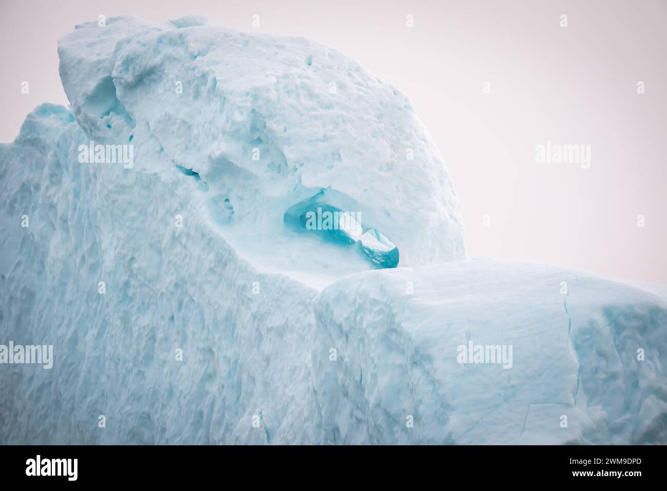 One of the massive icebergs in the Icefjord at Illulisat, Greenland ...
