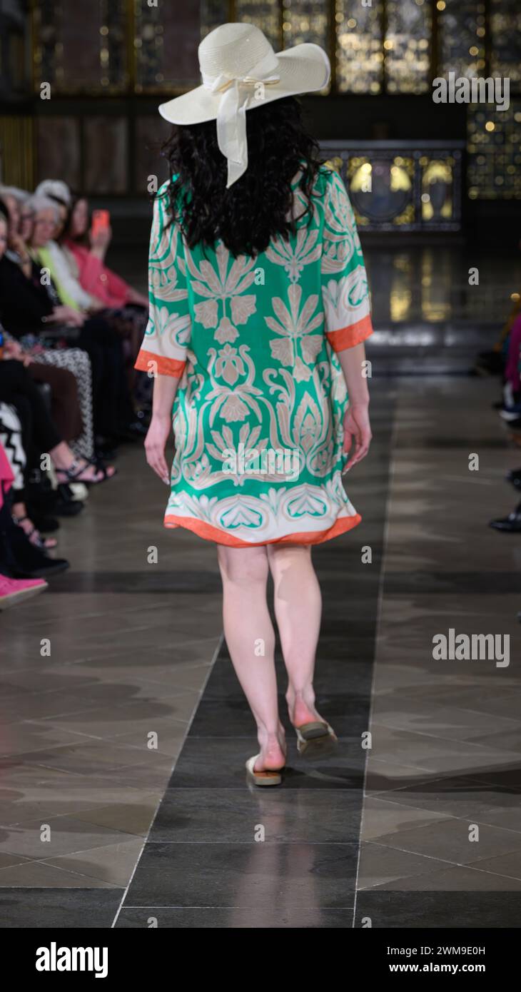 London, UK, 16th February 2024, Goose Island Fashion Show is a dazzling ...