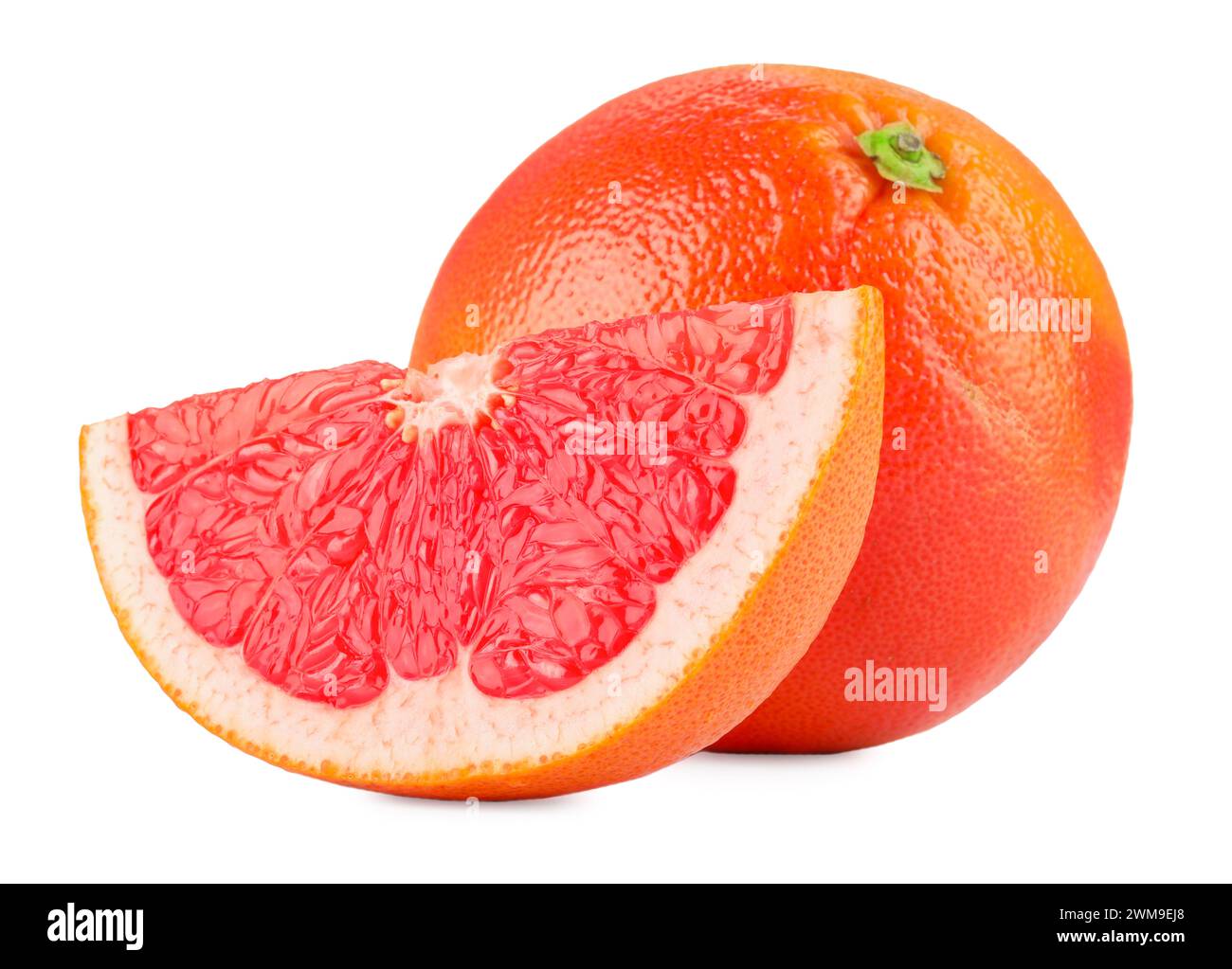 Fresh ripe grapefruits isolated on white. Citrus fruit Stock Photo - Alamy
