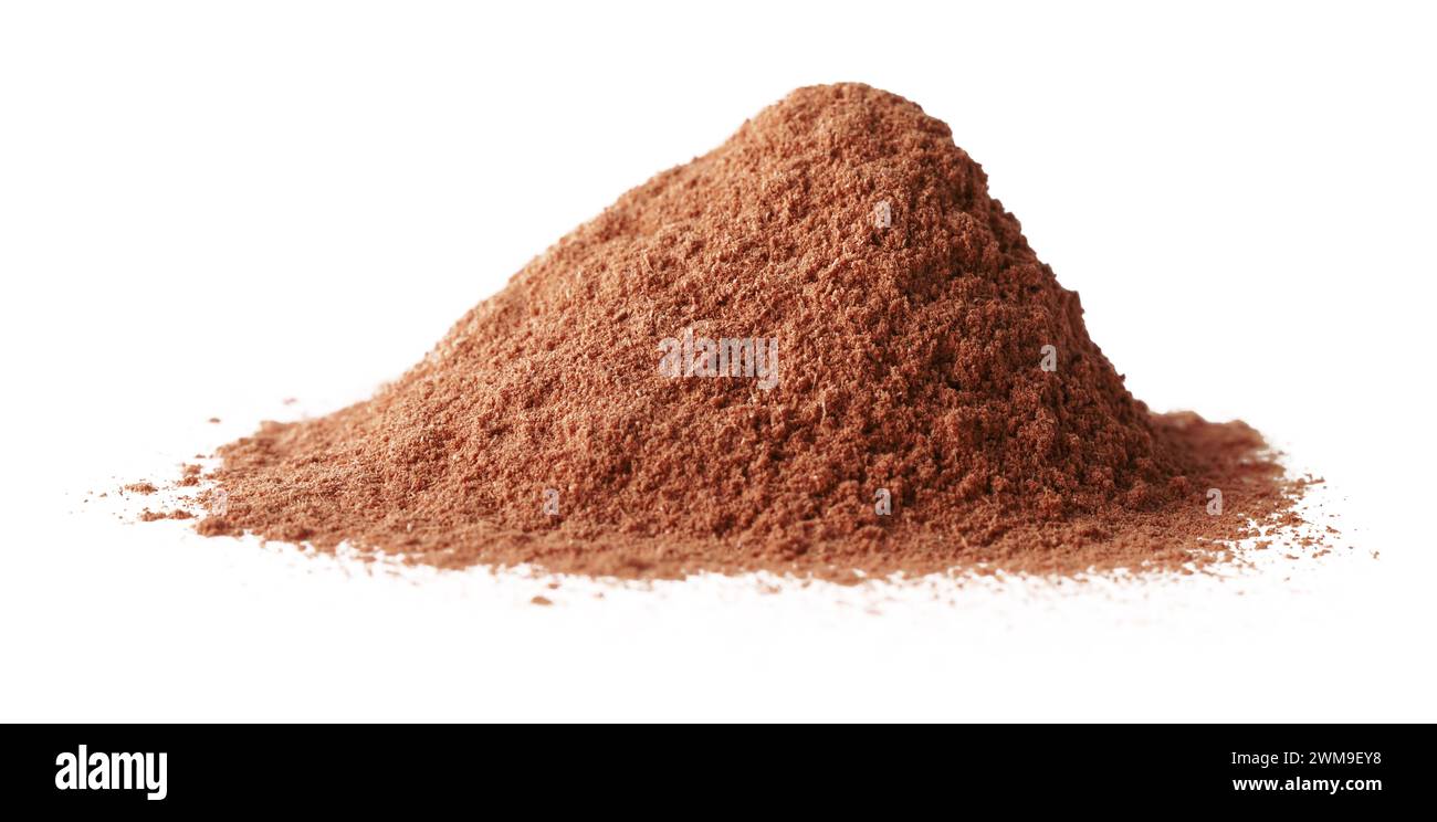 Pile of dry aromatic cinnamon powder isolated on white Stock Photo - Alamy
