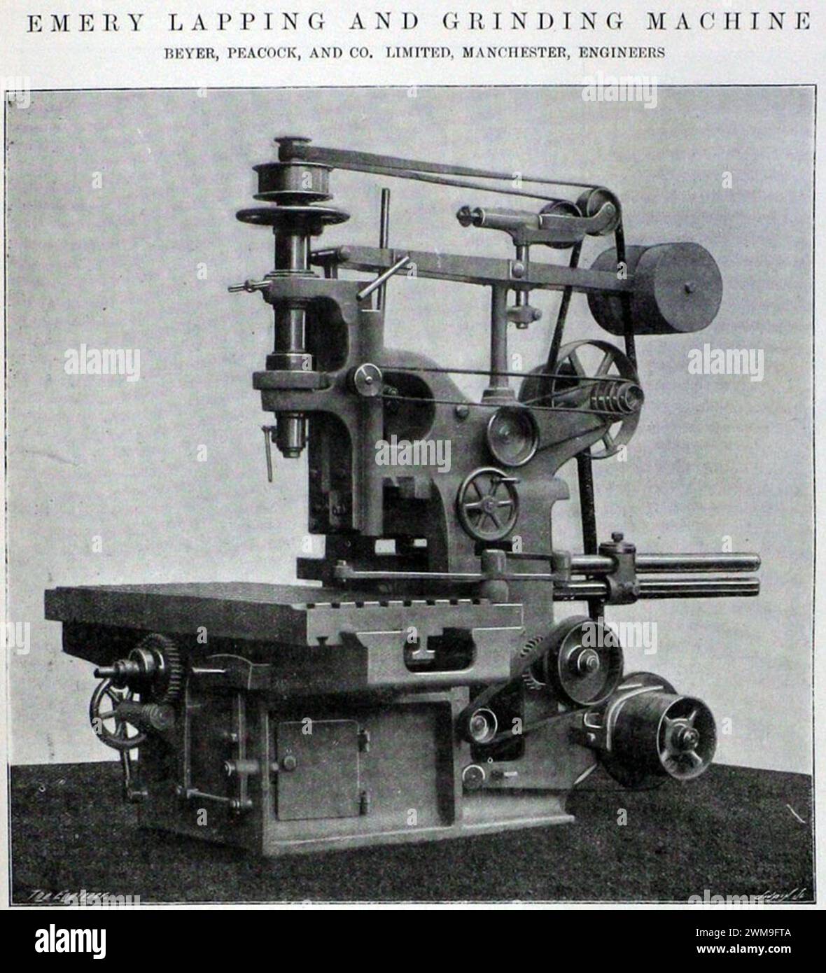Beyer Peacock Emery Lapping and Grinding Machine, 1901 Bench grinders ...