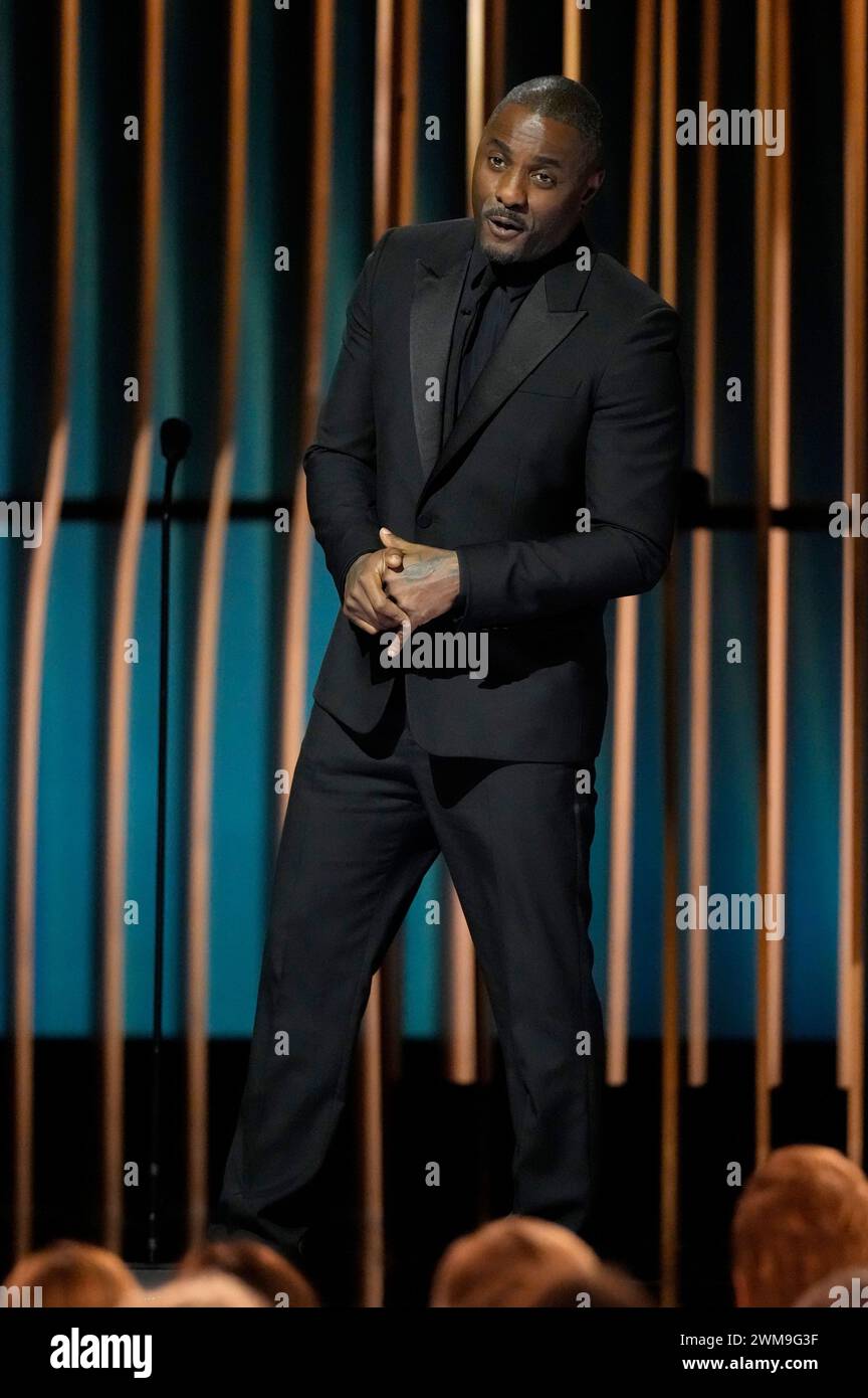 Idris Elba speaks during the 30th annual Screen Actors Guild Awards on ...