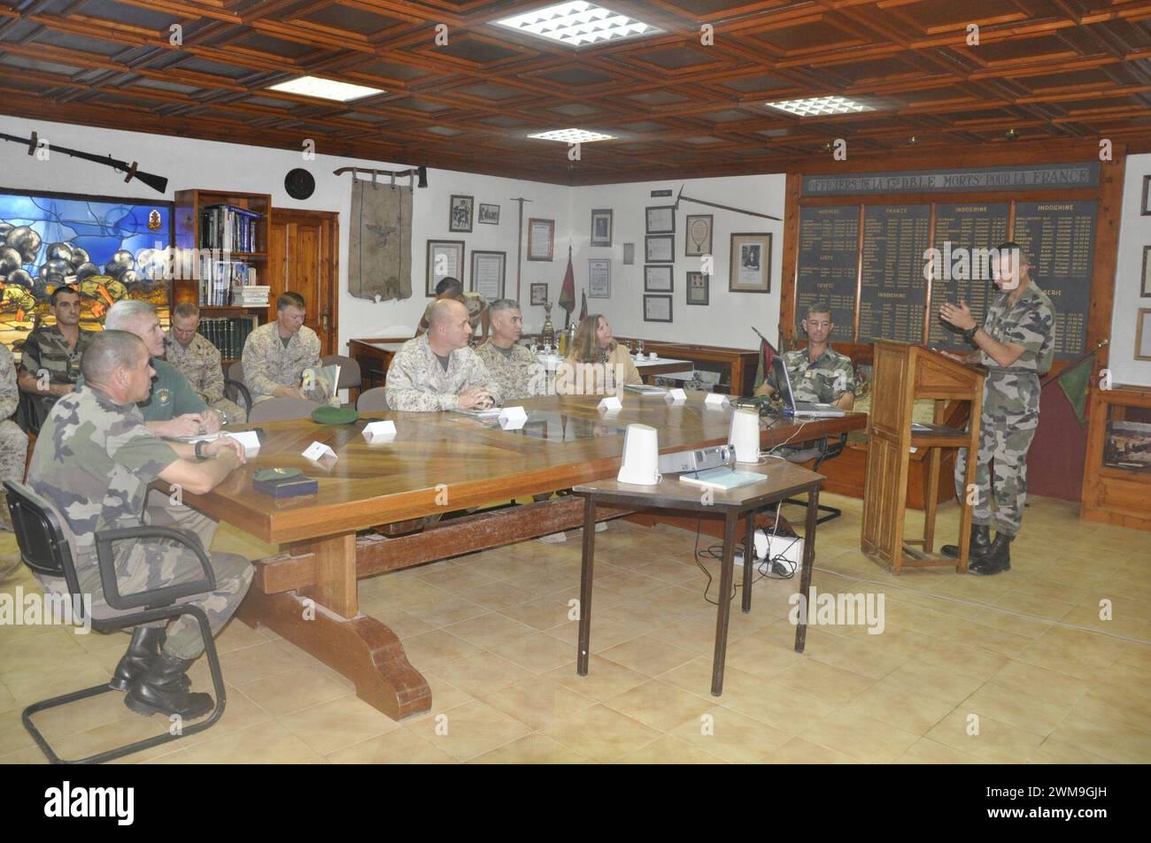 BGEN Paul W. Brier, Commander, U.S. Marine Forces Africa, briefed by ...