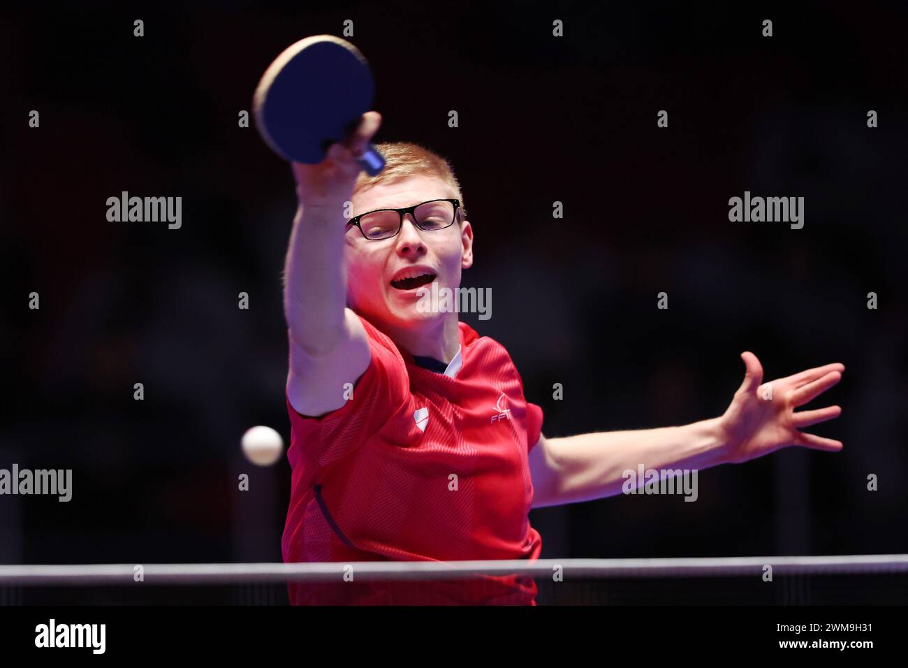 Felix LEBRUN (FRA), FEBRUARY 24, 2024 - Table Tennis : ITTF World Team ...