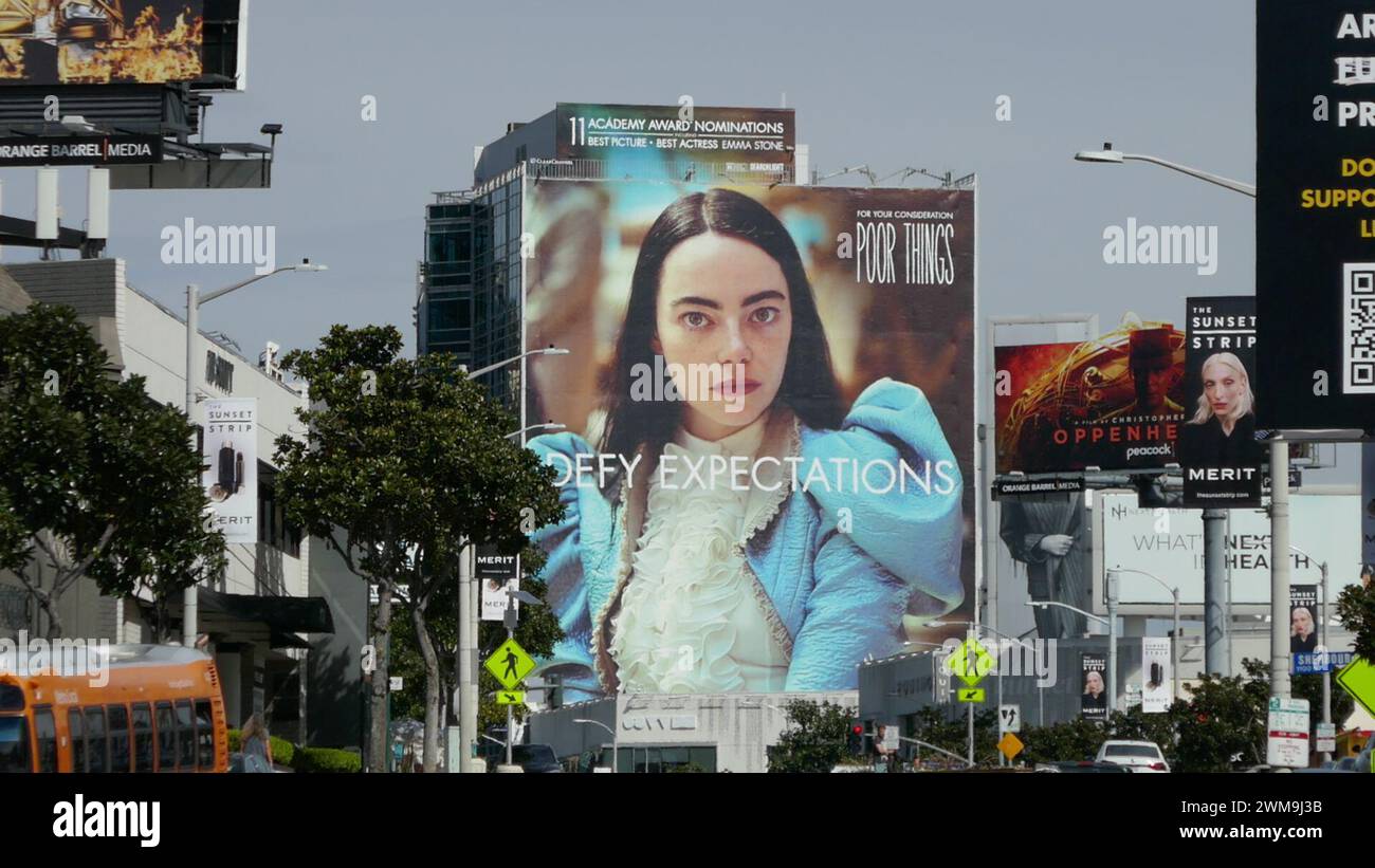 Los Angeles, California, USA 23rd February 2024 Emma Stone Poor Things ...