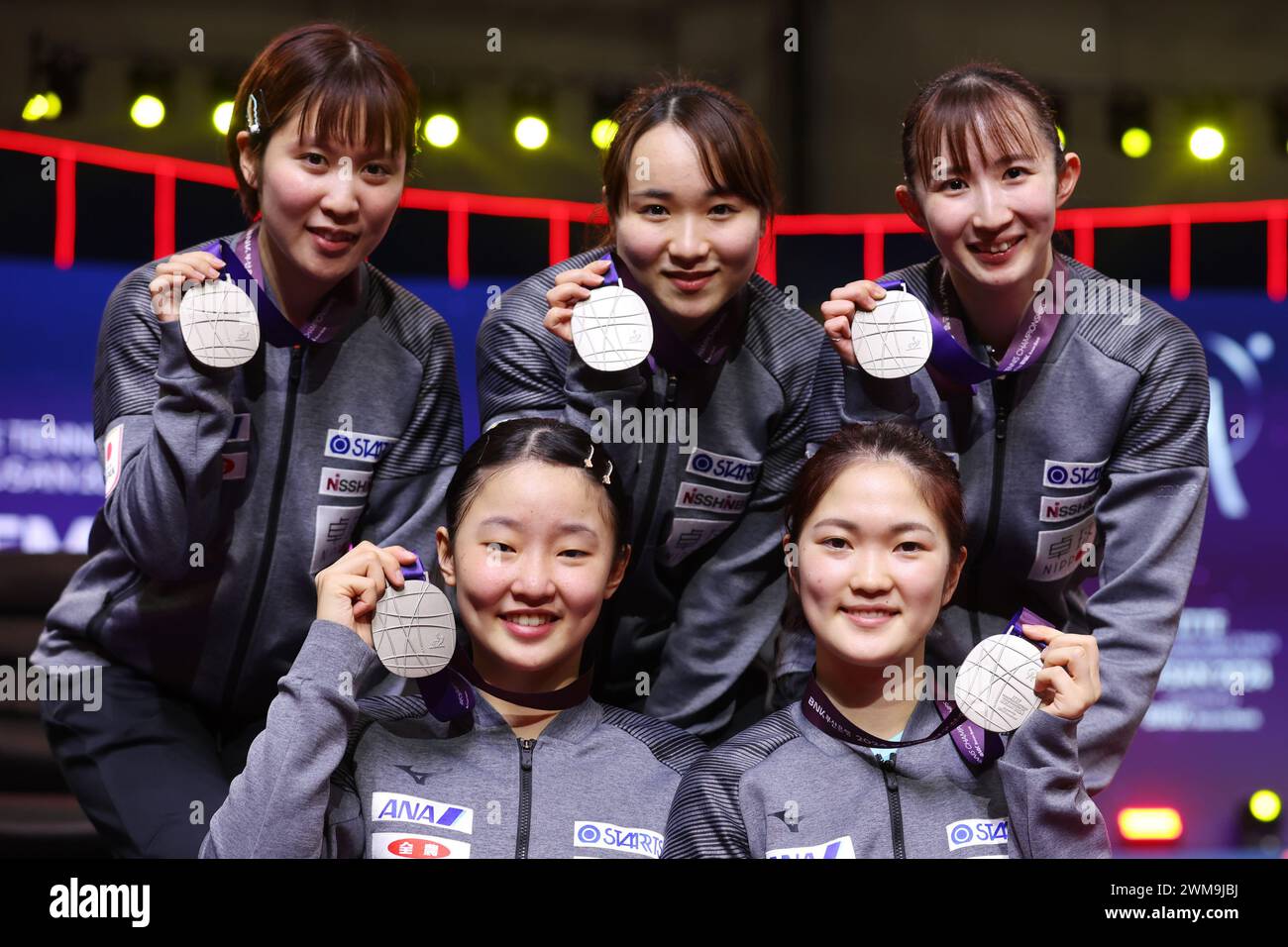 BEXCO Convention Centre, Busan, South Korea. 24th Feb, 2024. (U L to R ...