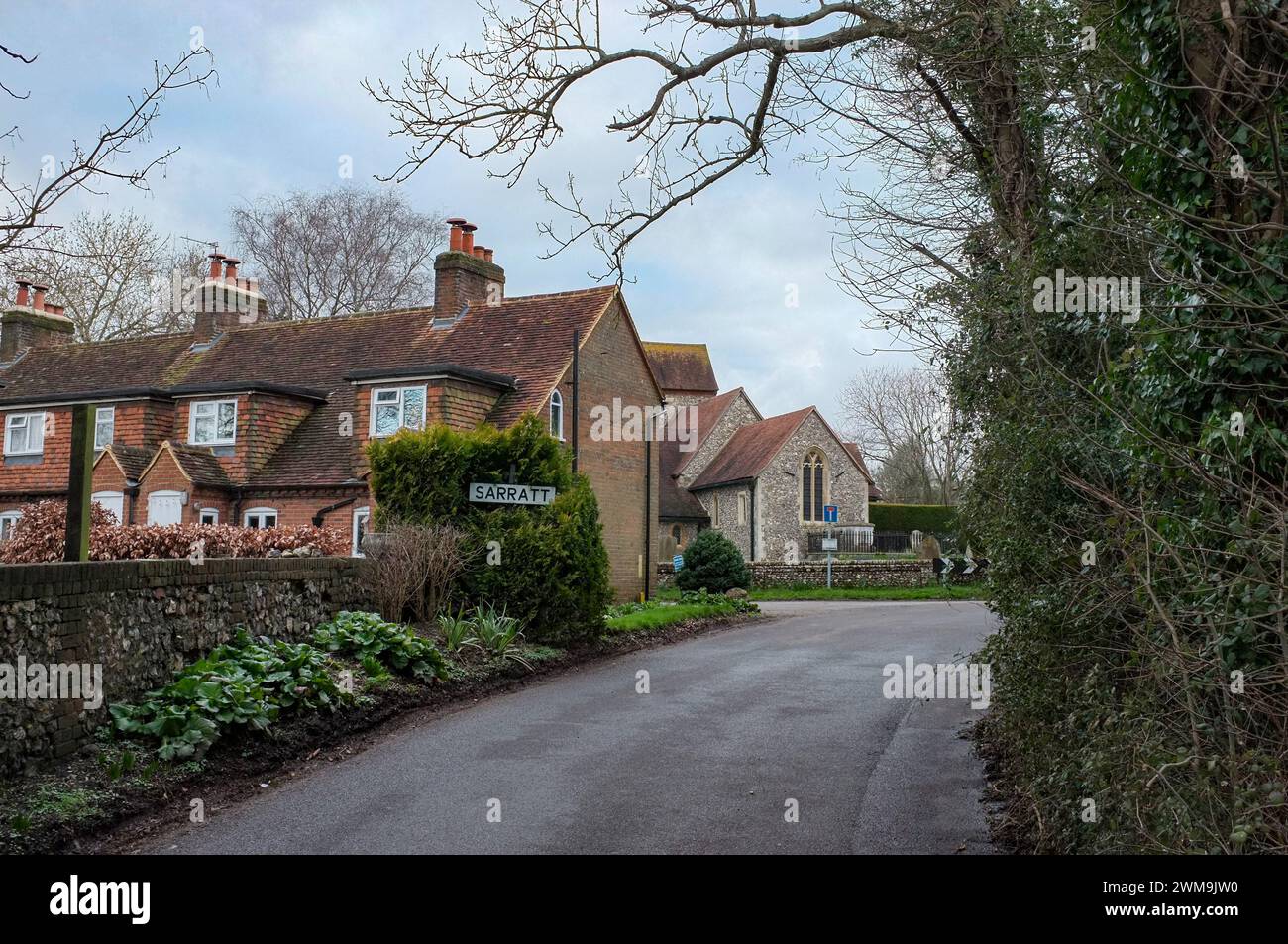 Sarrat road sign hi-res stock photography and images - Alamy