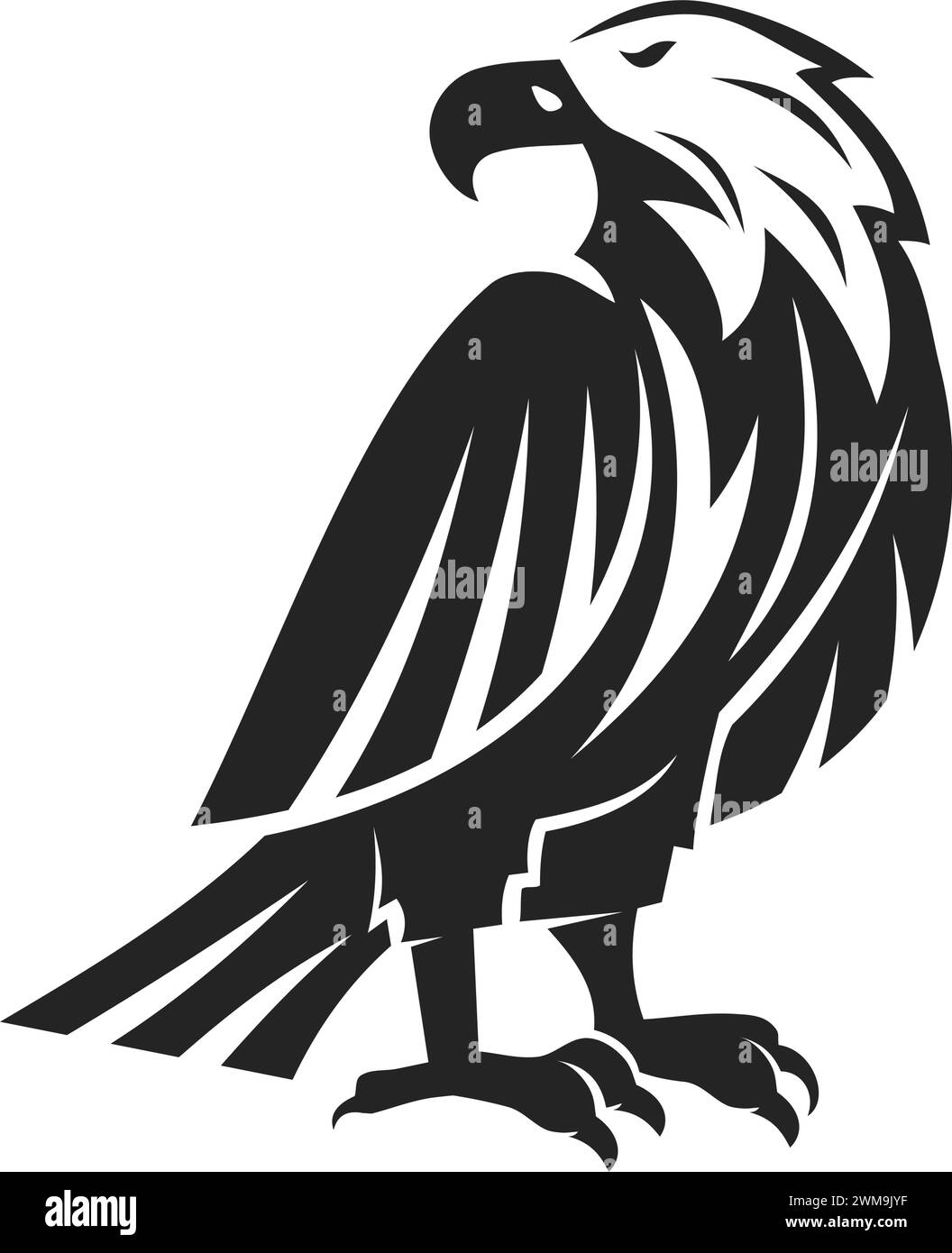 Eagle logo template Isolated. Brand Identity. Icon Abstract Vector ...