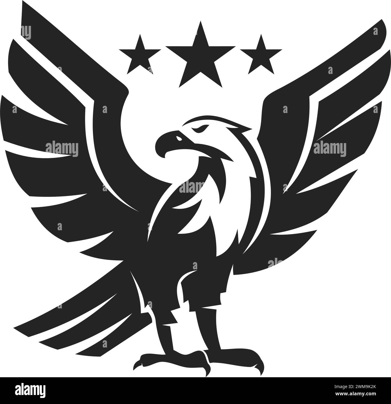 Eagle logo template Isolated. Brand Identity. Icon Abstract Vector ...