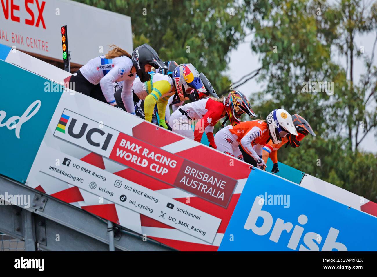 Brisbane, Australia. 24th February 2024. Action during the women’s ...