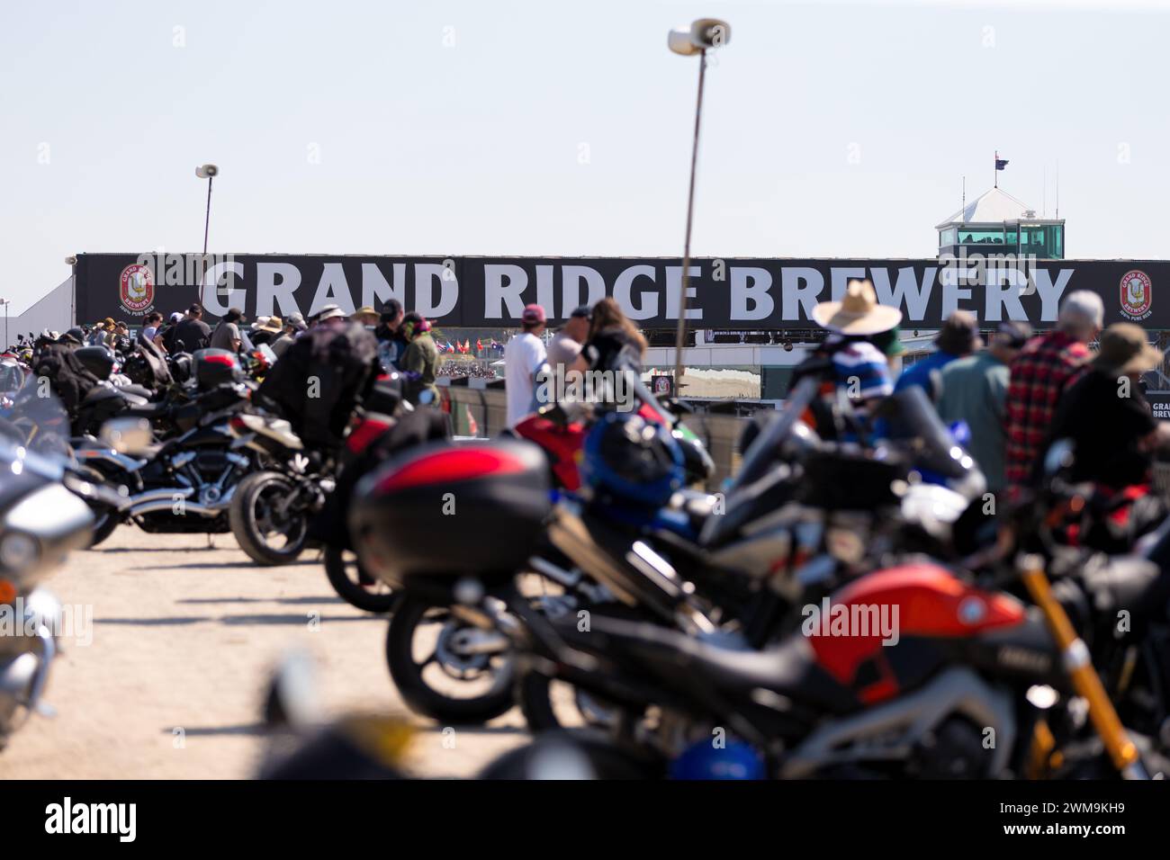 Phillip Island, Australia, 25 February, 2024. Fans are seen with their ...