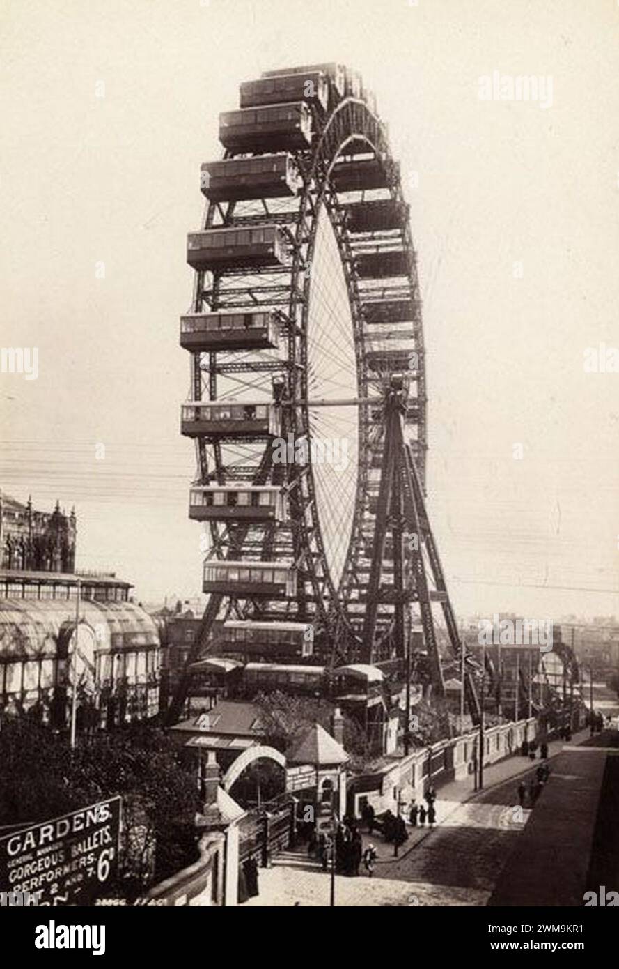 Big Wheel Blackpool about 1896 Stock Photo - Alamy