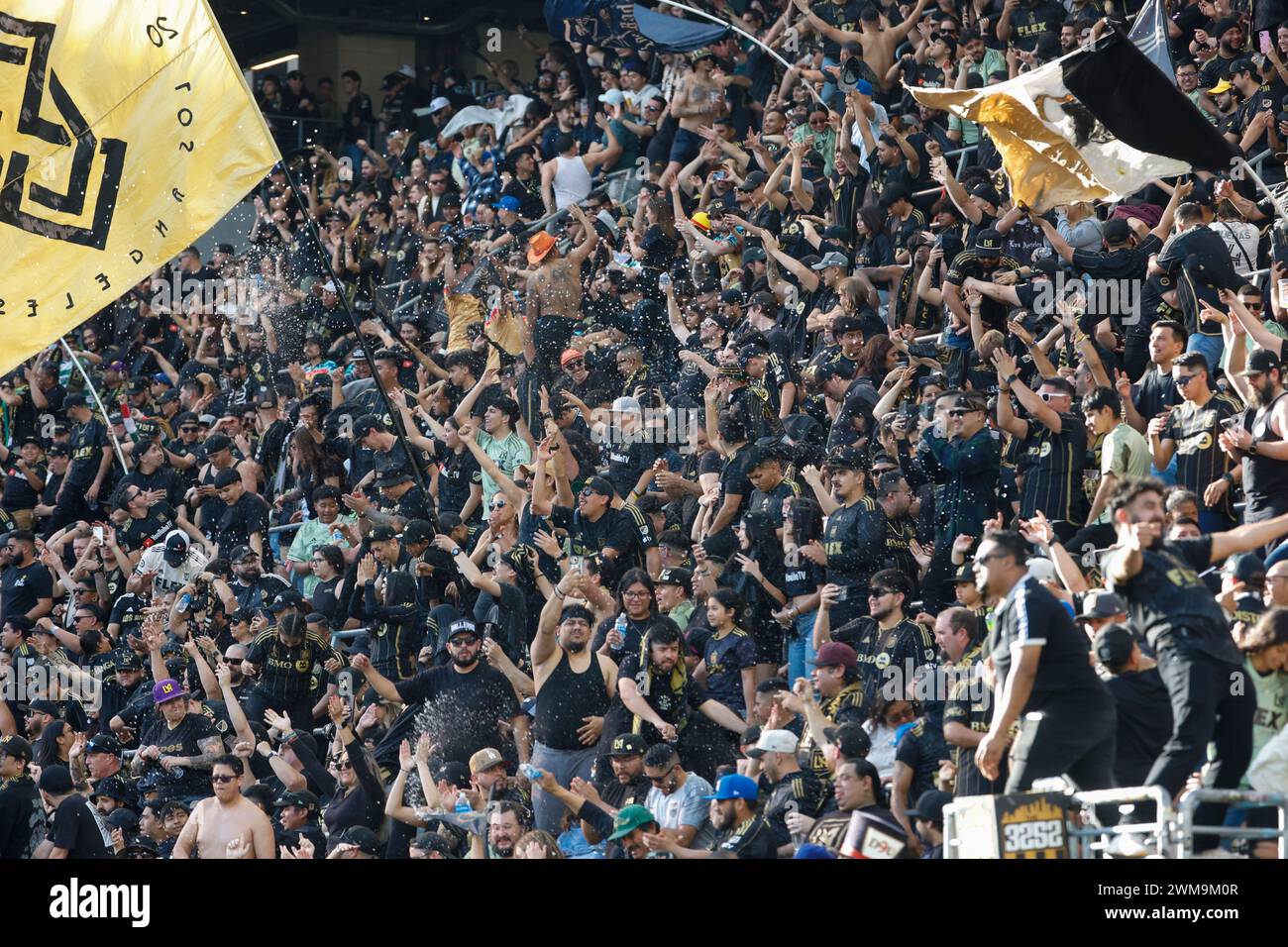 Los Angeles, California, USA. 24th Feb, 2024. Los Angeles FC fans ...
