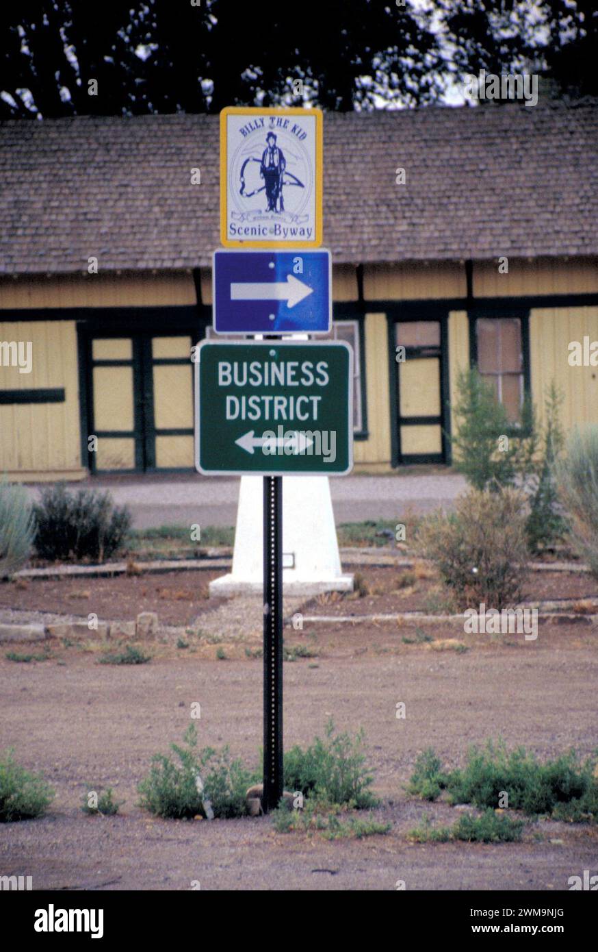 Billy the Kid Trail - Billy the Kid Byway Signs Stock Photo - Alamy