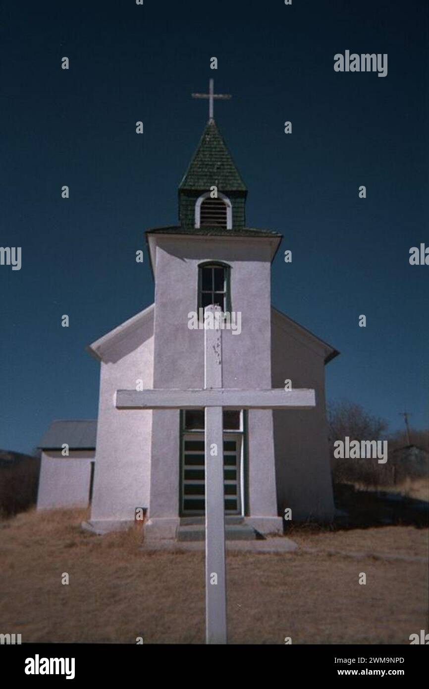 Billy the Kid Trail - Valley Church Stock Photo - Alamy