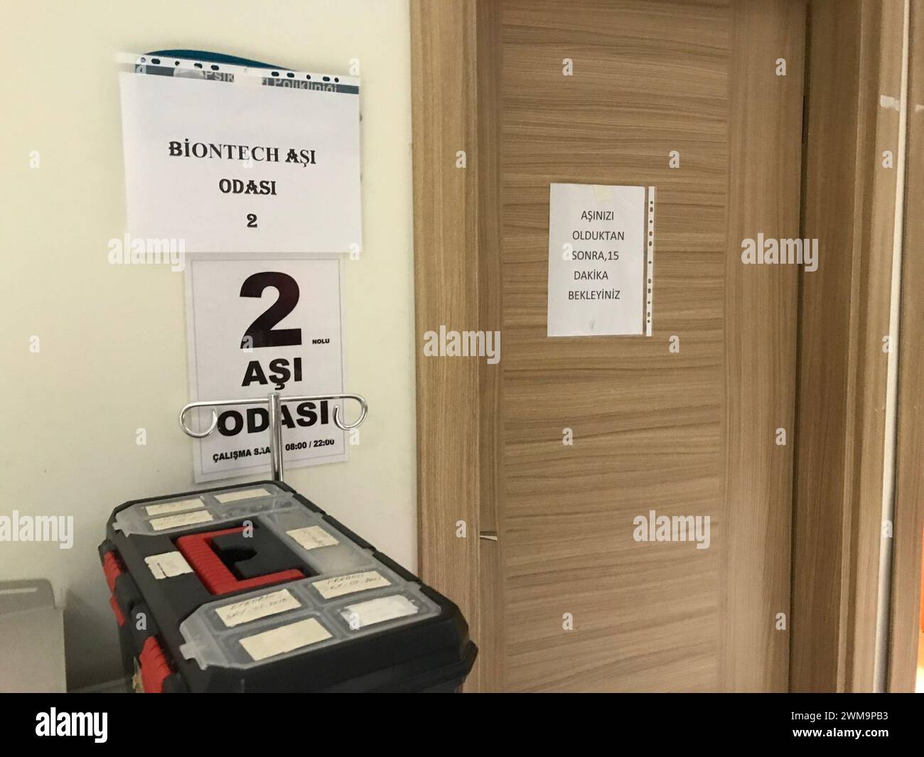 Biontech vaccination room in Turkey Stock Photo - Alamy
