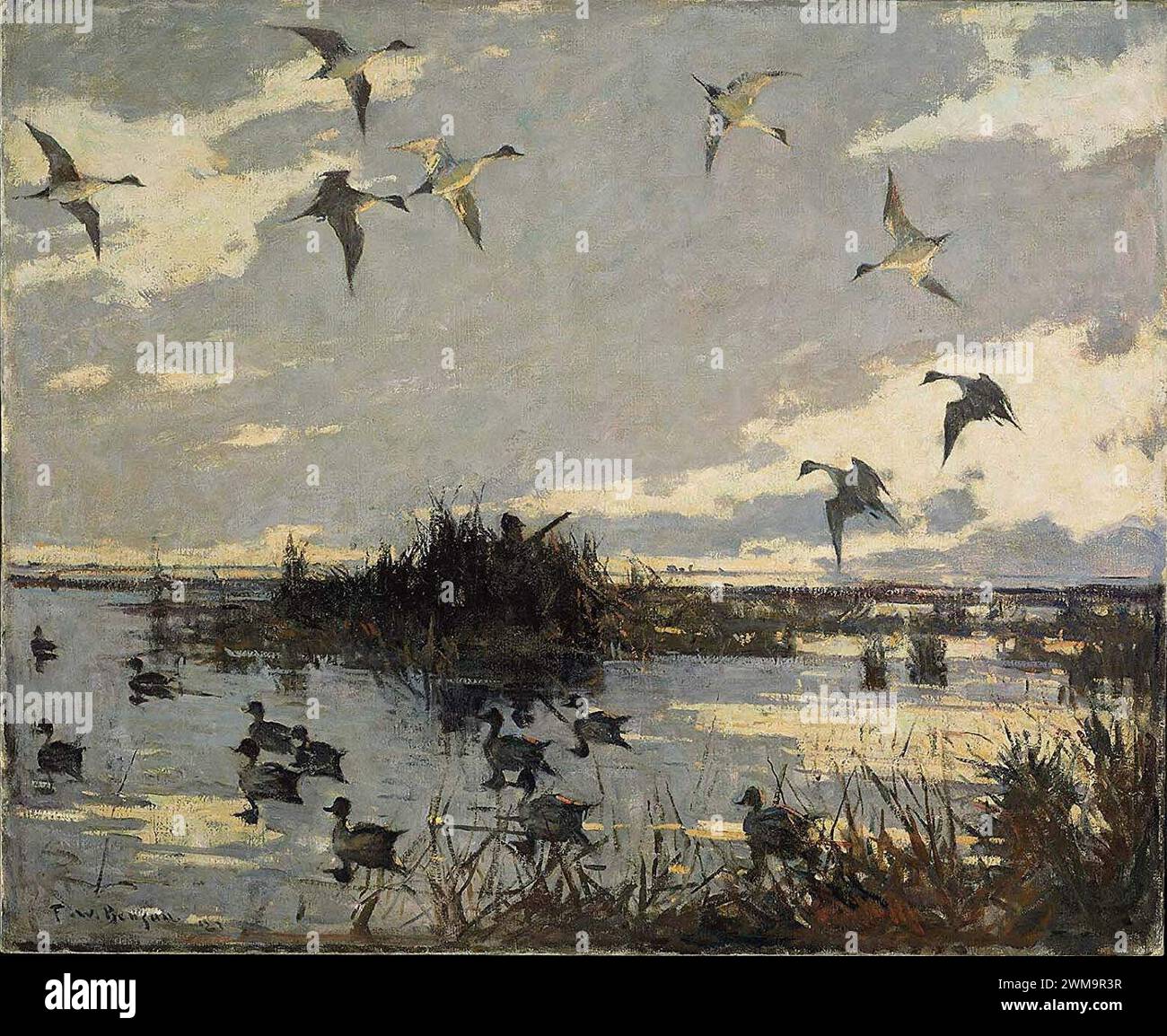 Frank W. Benson - Pintails Decoyed (1921 Stock Photo - Alamy