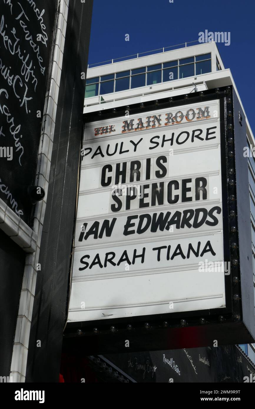 Los Angeles, California, USA 23rd February 2024 The Comedy Store ...