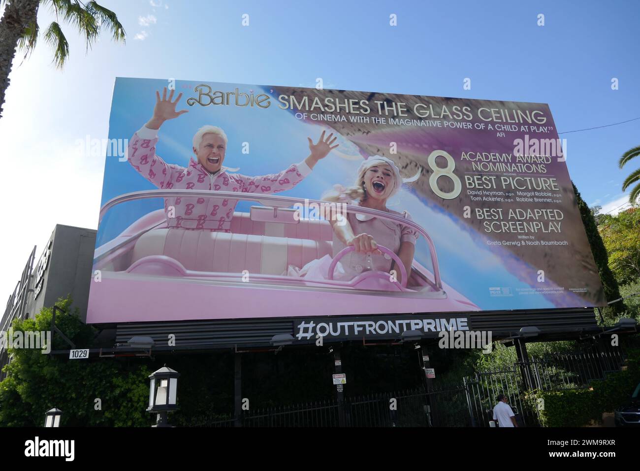 Los Angeles, California, USA 23rd February 2024 Barbie Billboard with ...