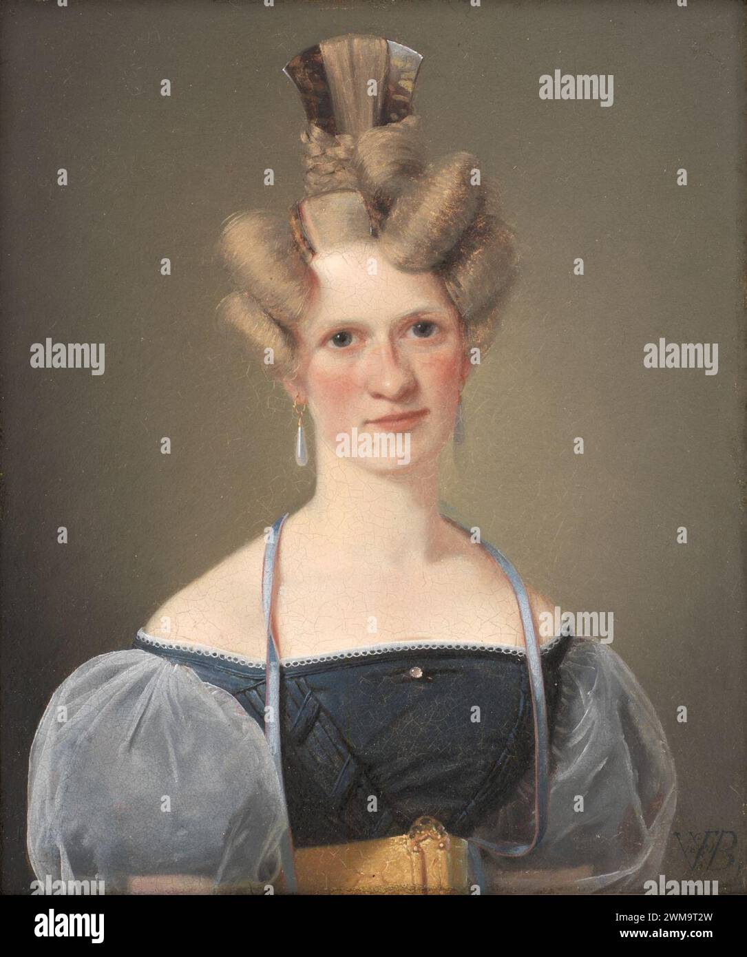 Wilhelm Bendz, Marie Raffenberg, kunstnerens forlovede, 1831 Stock ...