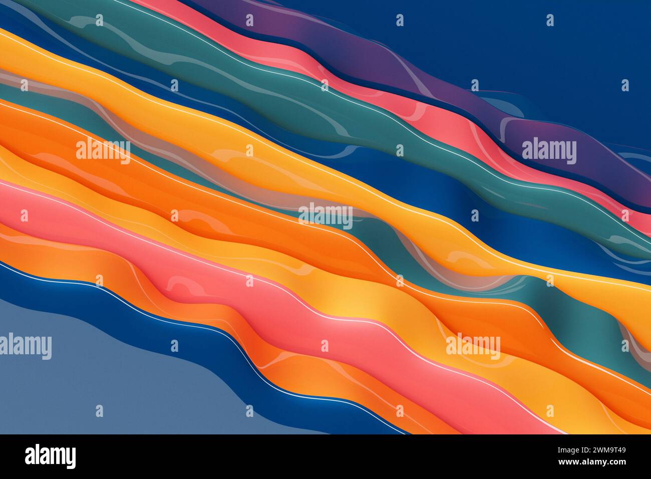 3D rendering, perfect shape, aesthetic, colorful background with ...