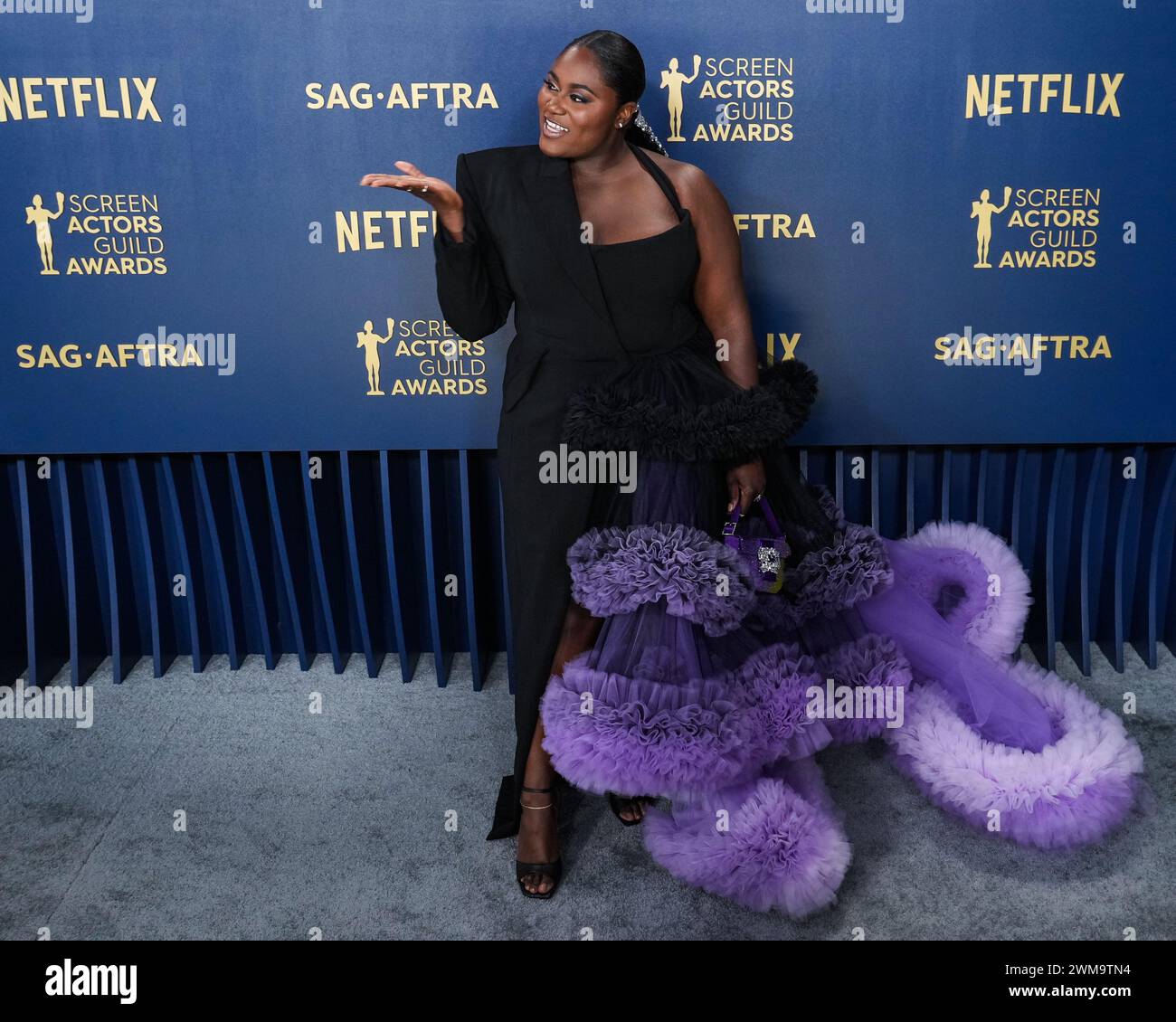 Los Angeles, USA. 24th Feb, 2024. Danielle Brooks walking on the red ...